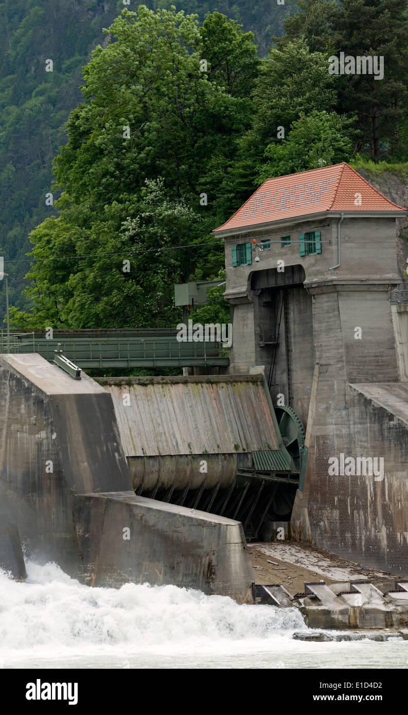 Hydroelectric power station owned by DB Energie part of German Railways ...