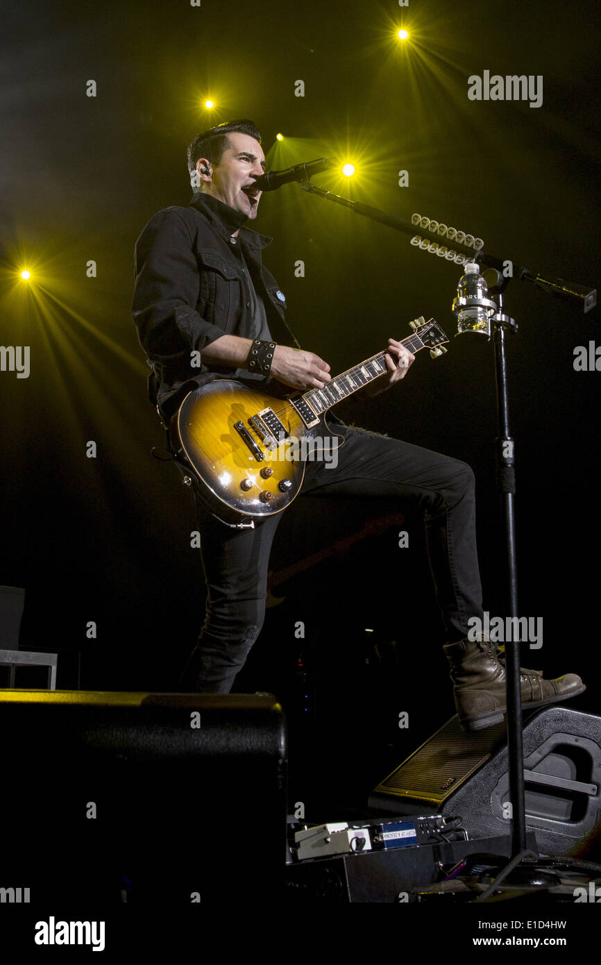 Hammond, Indiana, USA. 30th May, 2014. Vocalist TYLER CONNOLLY of ...