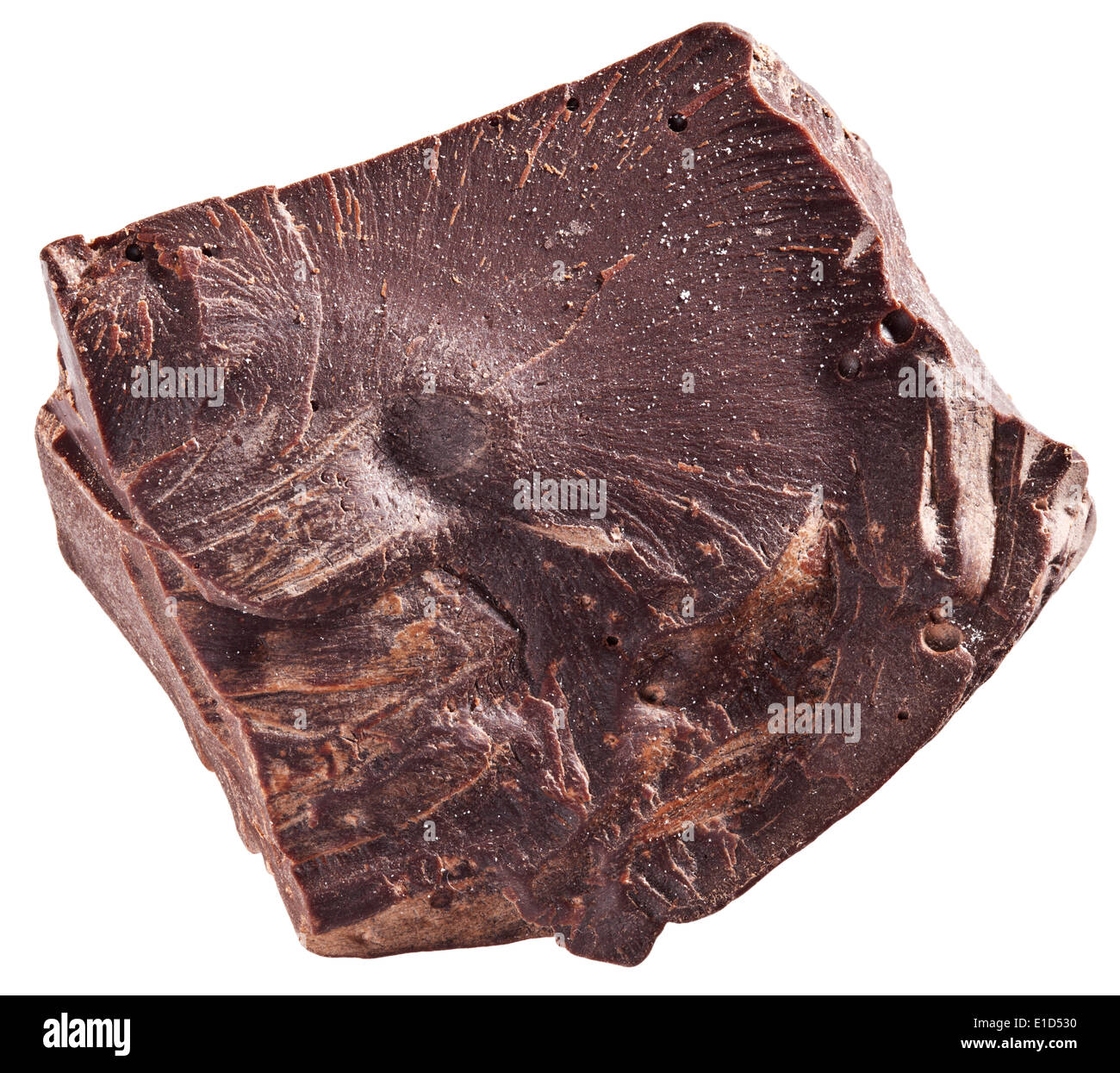 One chocolate block isolated on a white background Stock Photo - Alamy