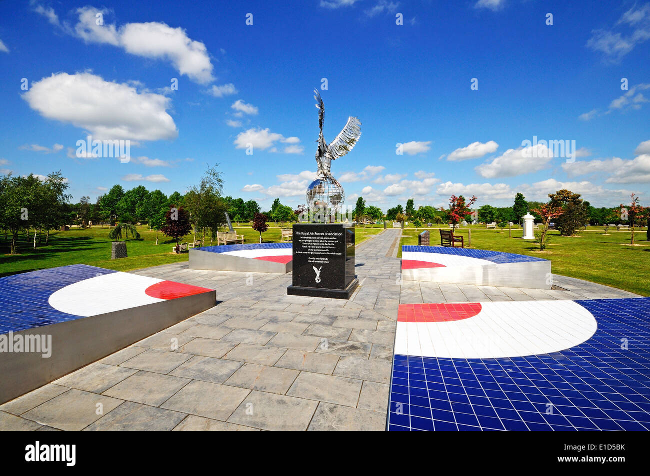 The RAF memorial, National Memorial Arboretum, Alrewas, Staffordshire ...