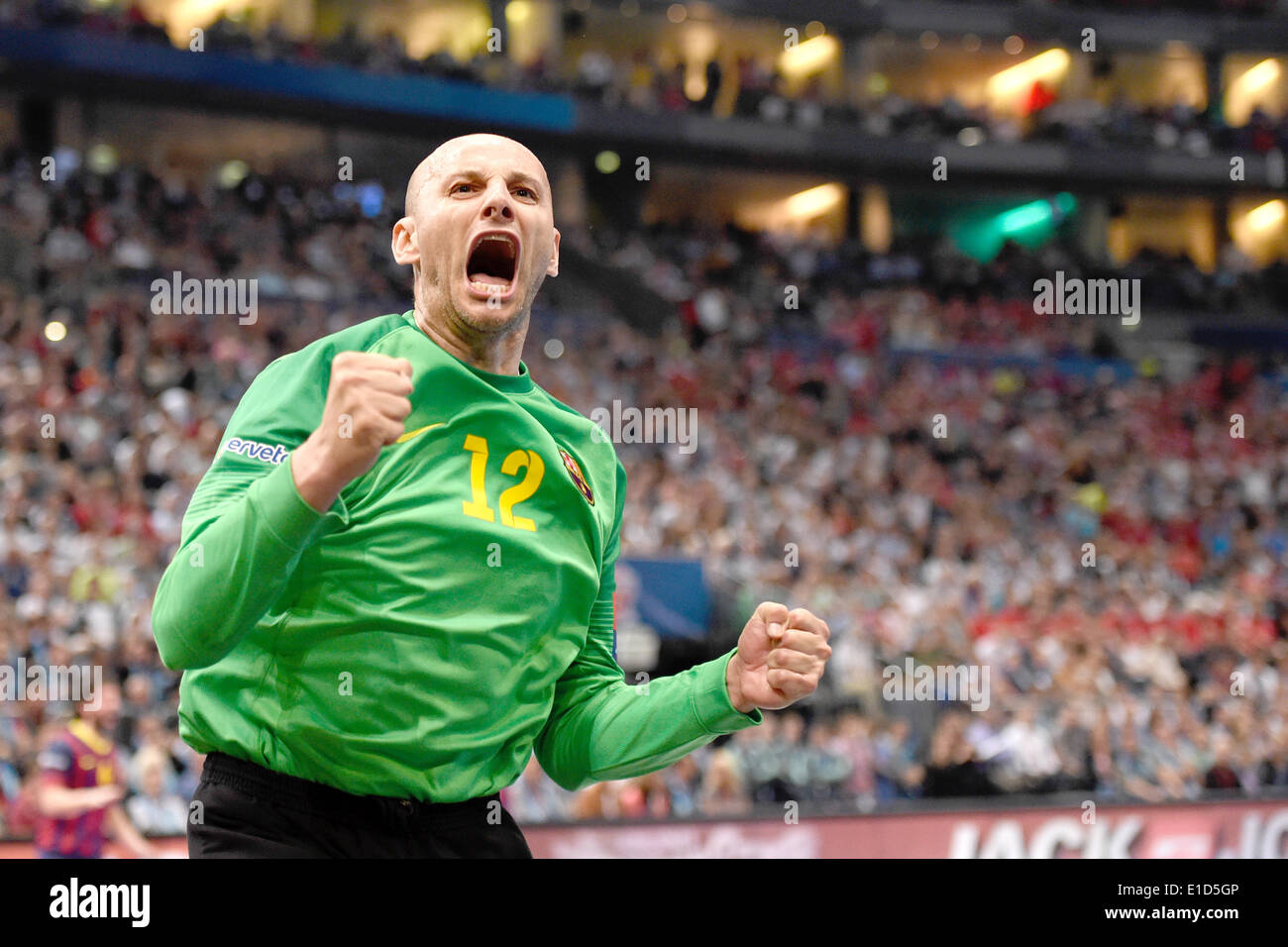Cologne, Germany. 31st May, 2014. Barcelona's goalkeeper Saric Danijel ...