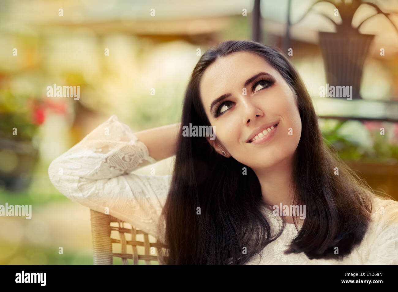 Young Woman Summertime Portrait Stock Photo - Alamy