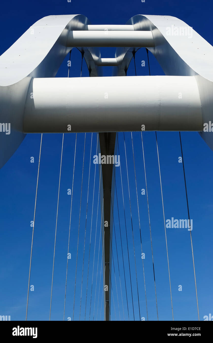 Details of a Modern Suspension Bridge Stock Photo - Alamy