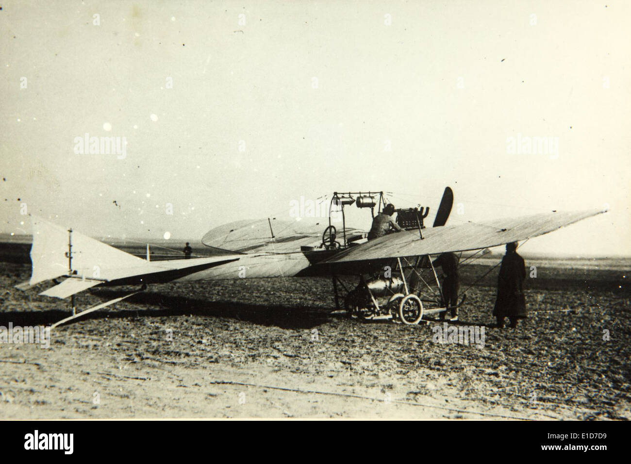 A historical image of the Hanriot Monoplane, a French aircraft ...