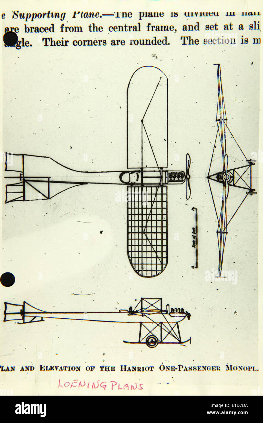 The Hanriot Monoplane was an early French aircraft developed in the ...