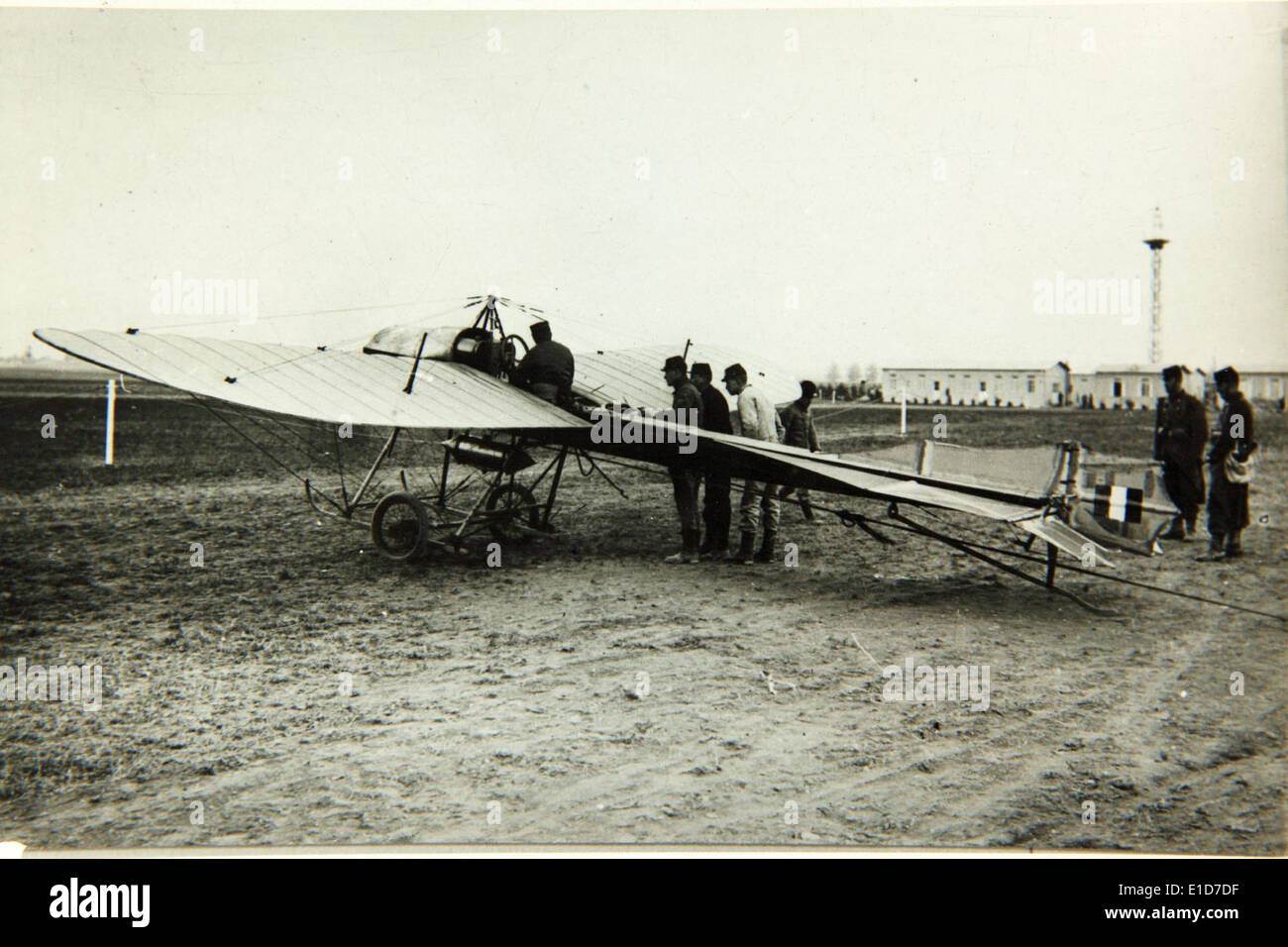 This image features a Hanroit Monoplane, an early 20th-century French ...
