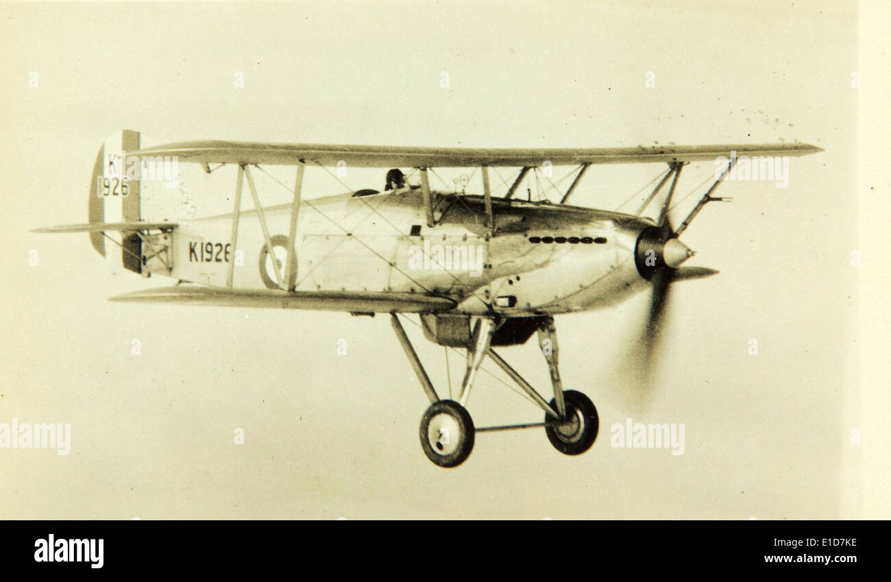 The Hawker Fury 1 was a British biplane fighter aircraft used in the ...