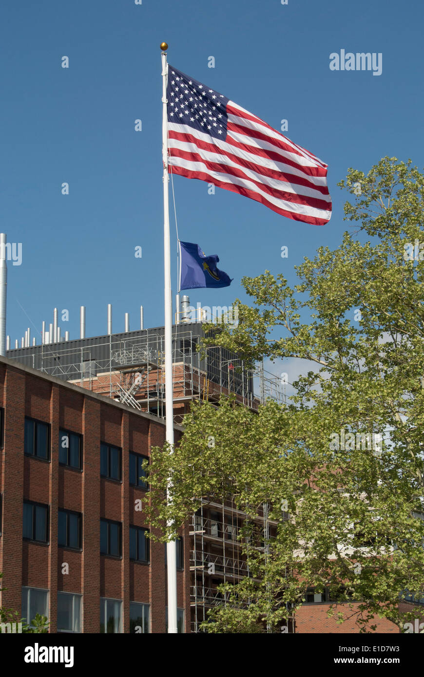 Windblown flag hi-res stock photography and images - Alamy