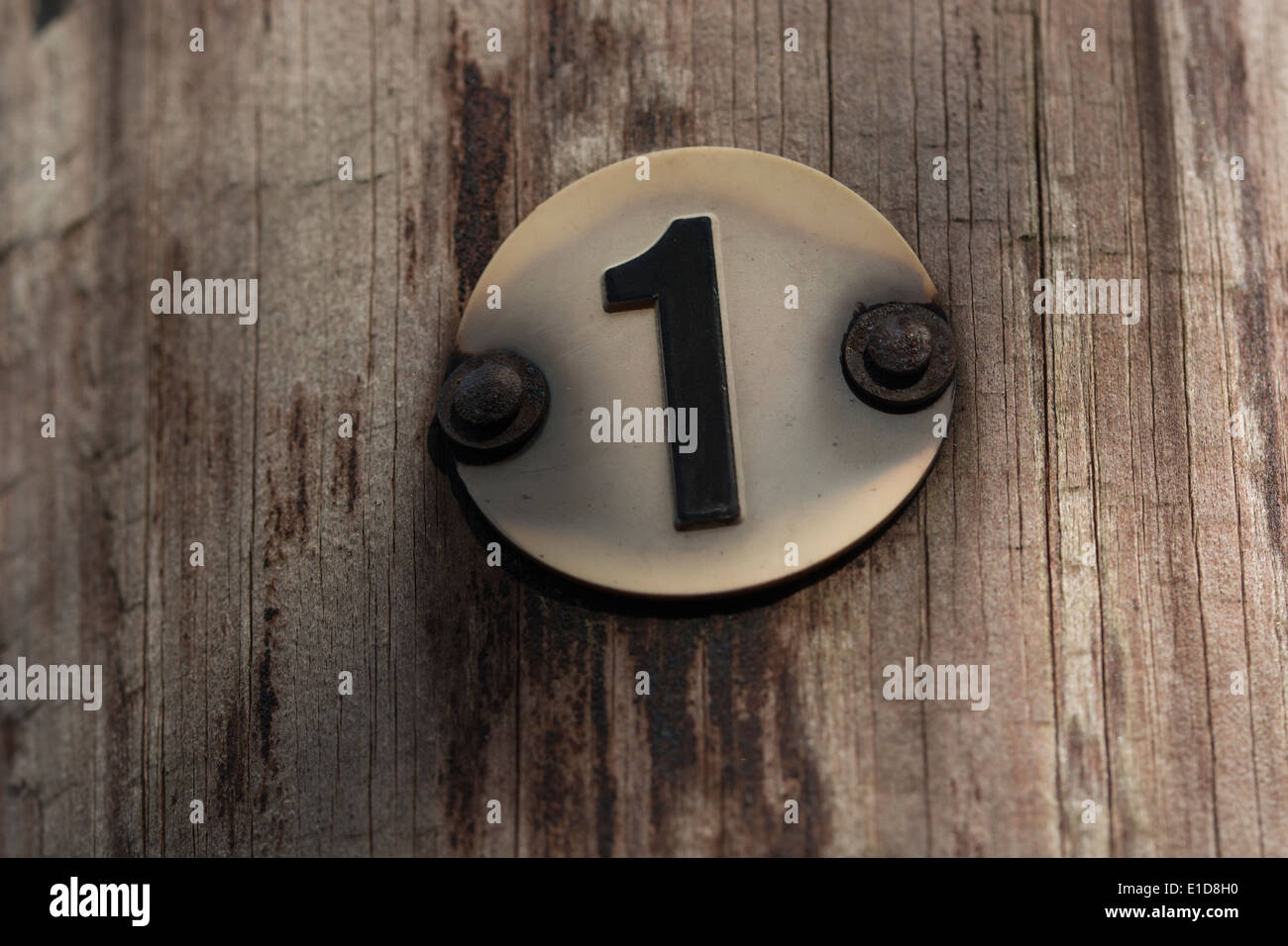 Number tag on a telegraph/telephone pole In UK... Or a Top Tip. Odd ...