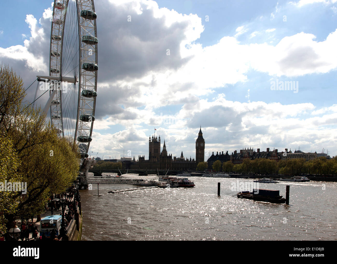 London Eye River Thames London Stock Photo - Alamy