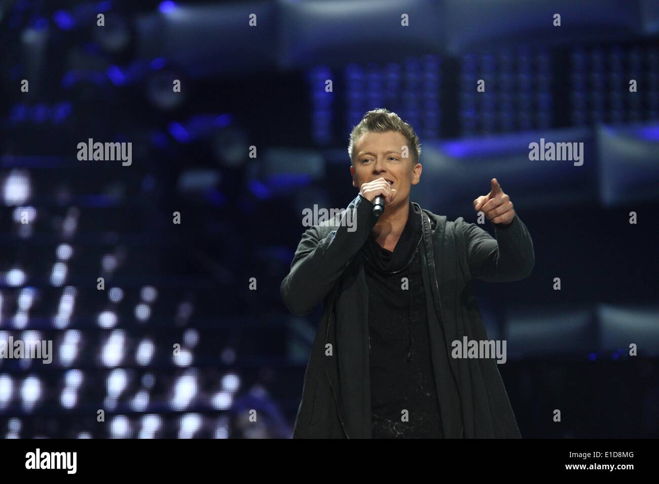 Sopot, Poland 31st, May 2014 Rafal Brzozowski performs live on the ...
