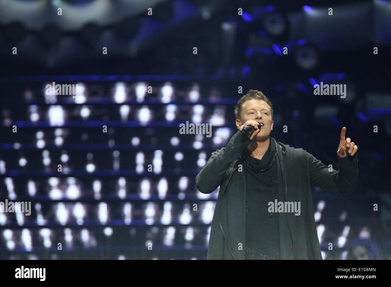 Sopot, Poland 31st, May 2014 Rafal Brzozowski performs live on the ...