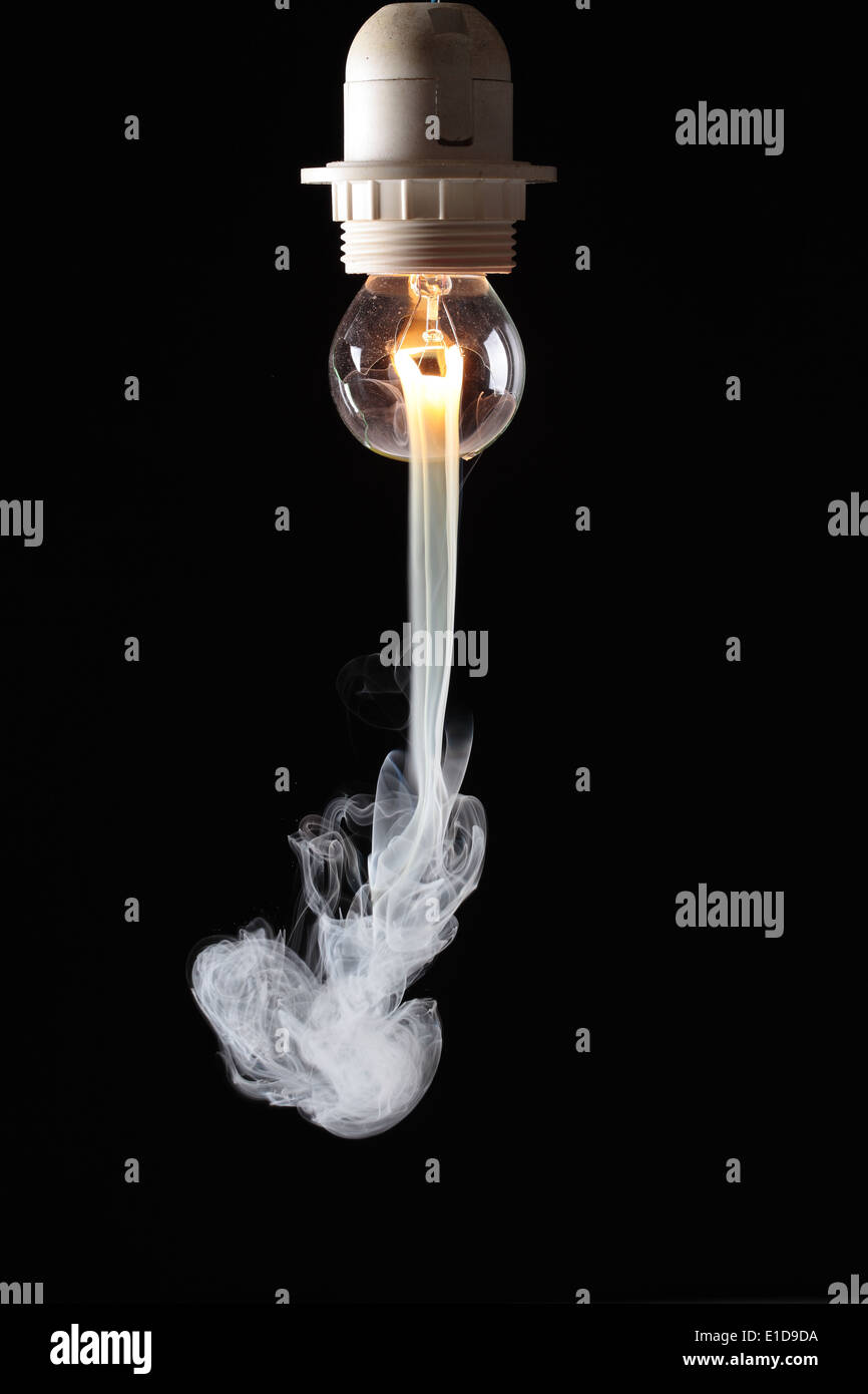 Incandescent light smoke bulb hi-res stock photography and images - Alamy