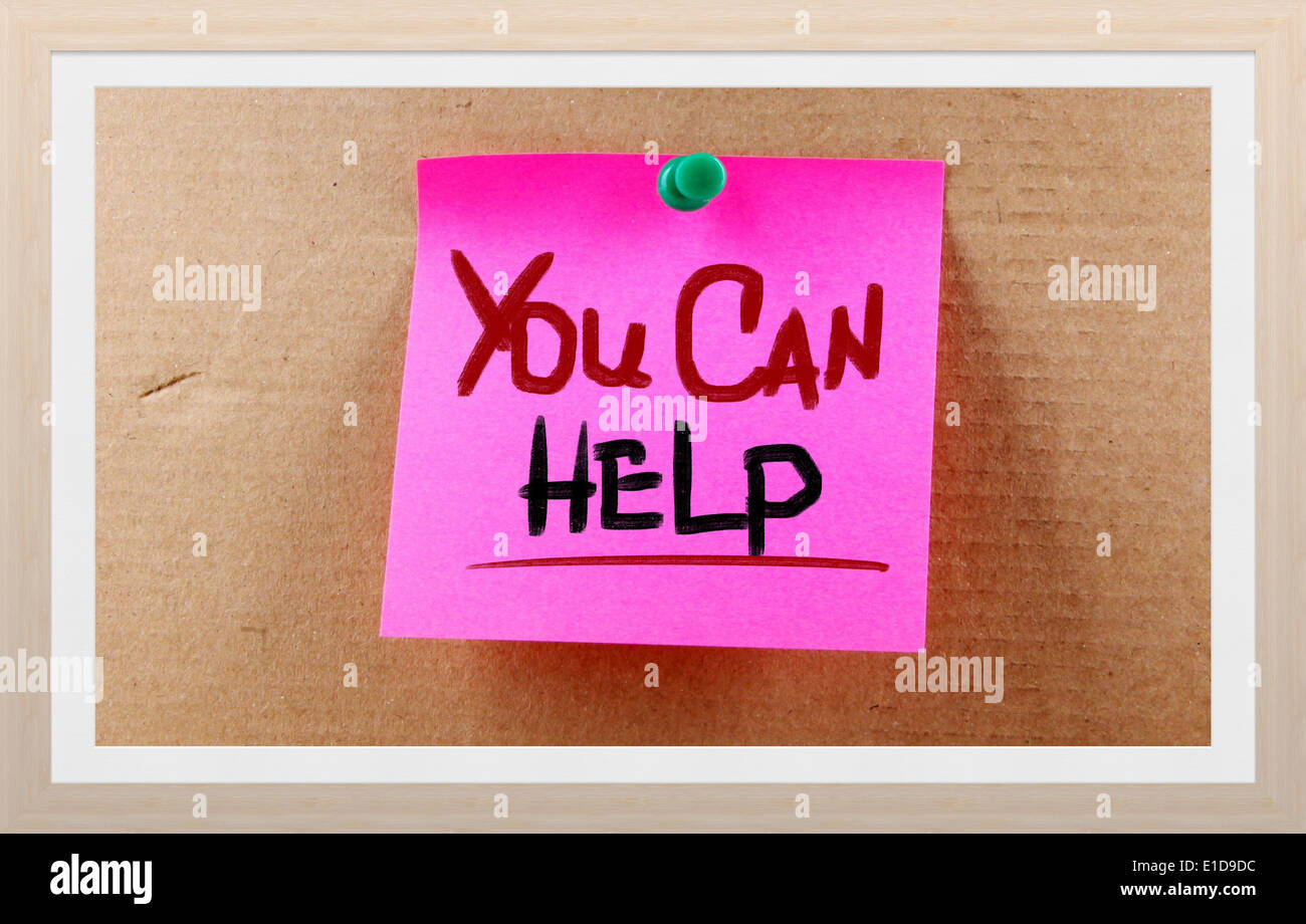 You Can Help Concept Stock Photo - Alamy