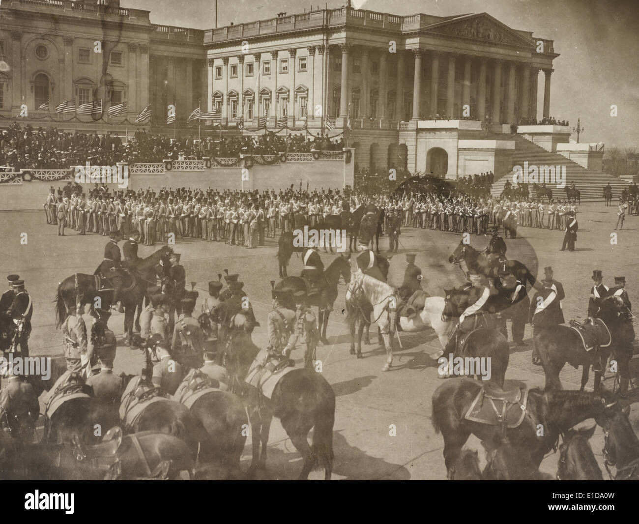 West Point cadets in parade, inauguration of President Theodore ...