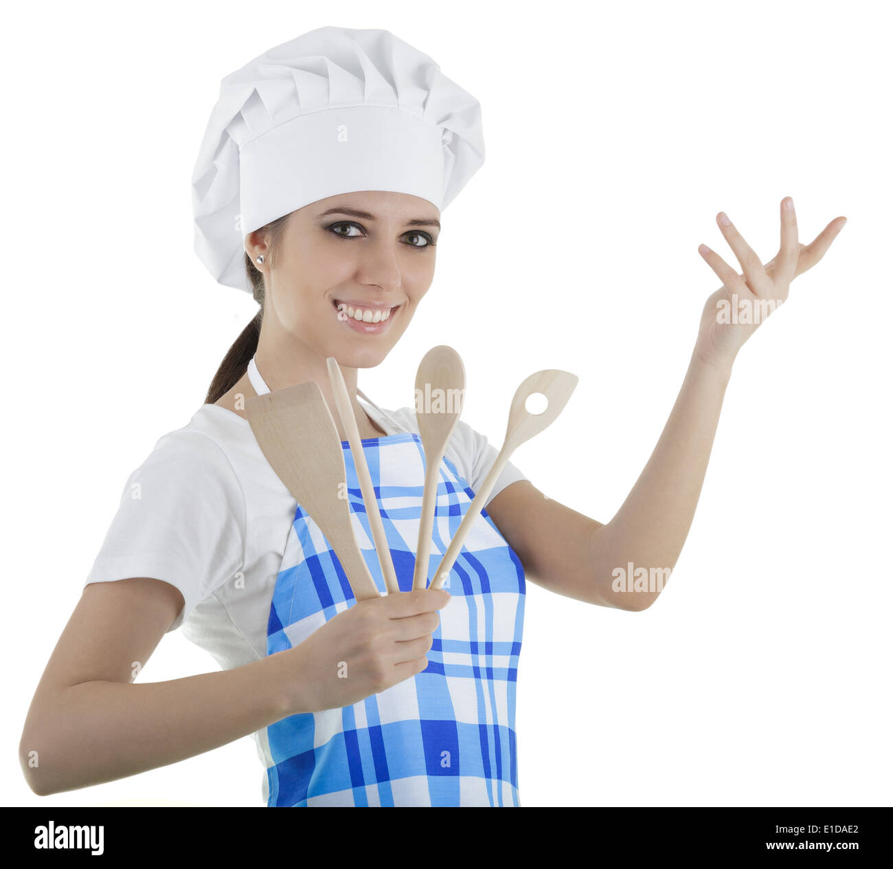 Cooking chef cook woman showing hi-res stock photography and images - Alamy