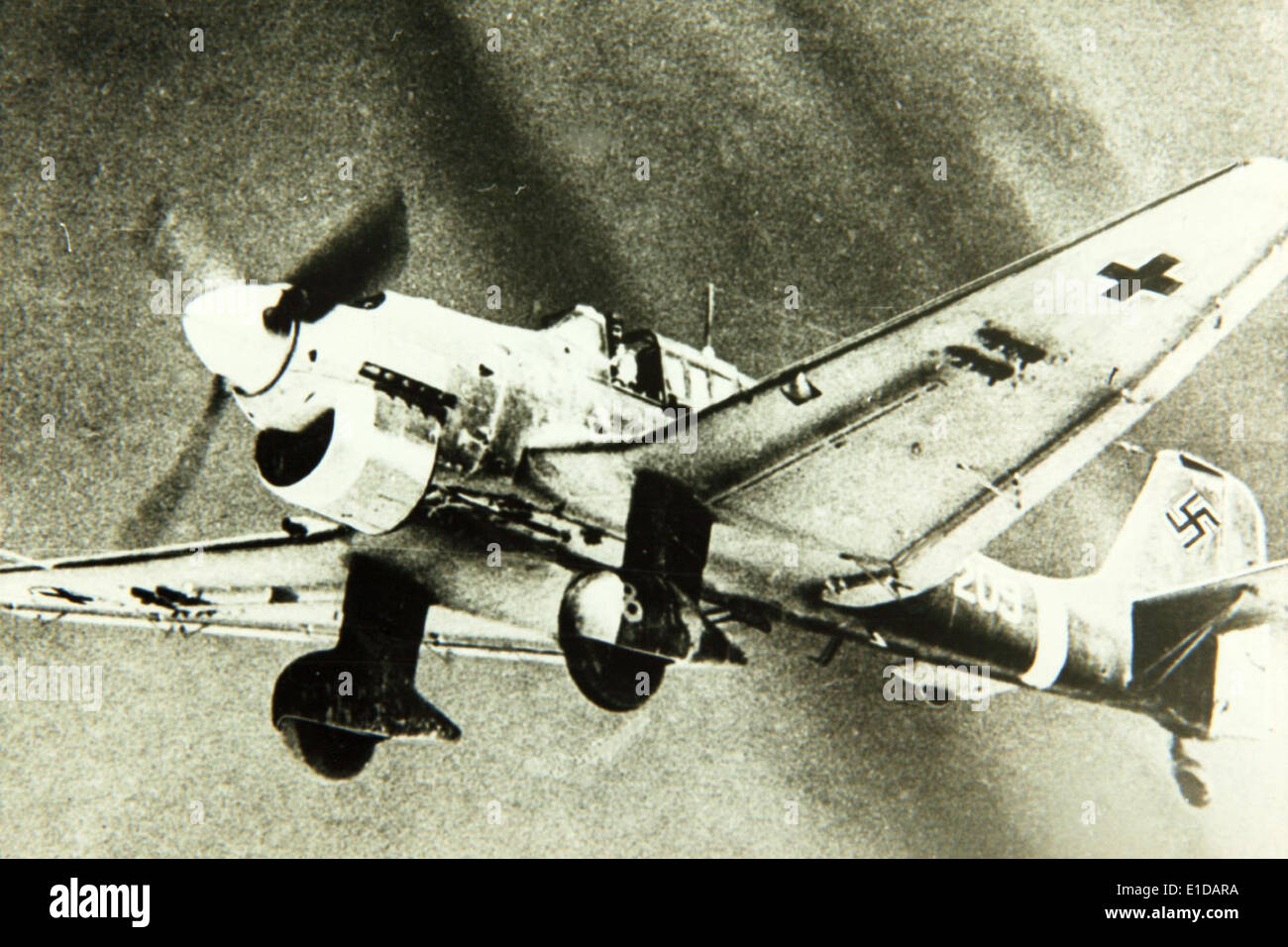 The Junkers Ju 87 Stuka was a German dive bomber known for its ...