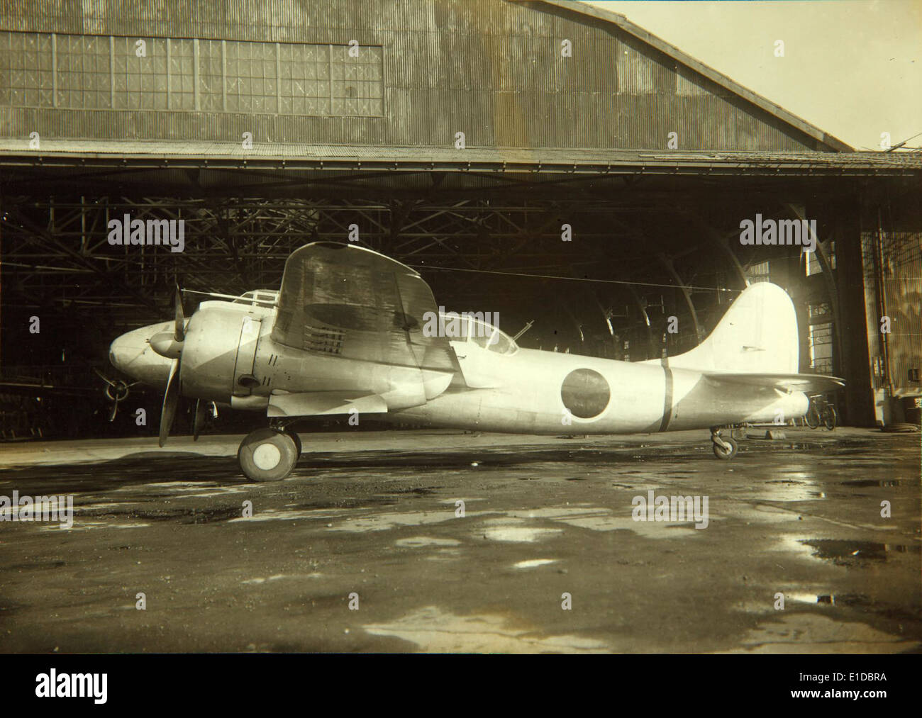 Image of the Kawasaki Ki-66, a Japanese twin-engine, twin-boom, pusher ...