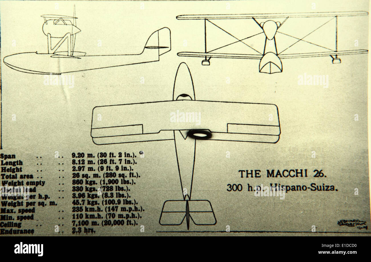The Macchi M.26 was a seaplane designed by the Italian aviation company ...