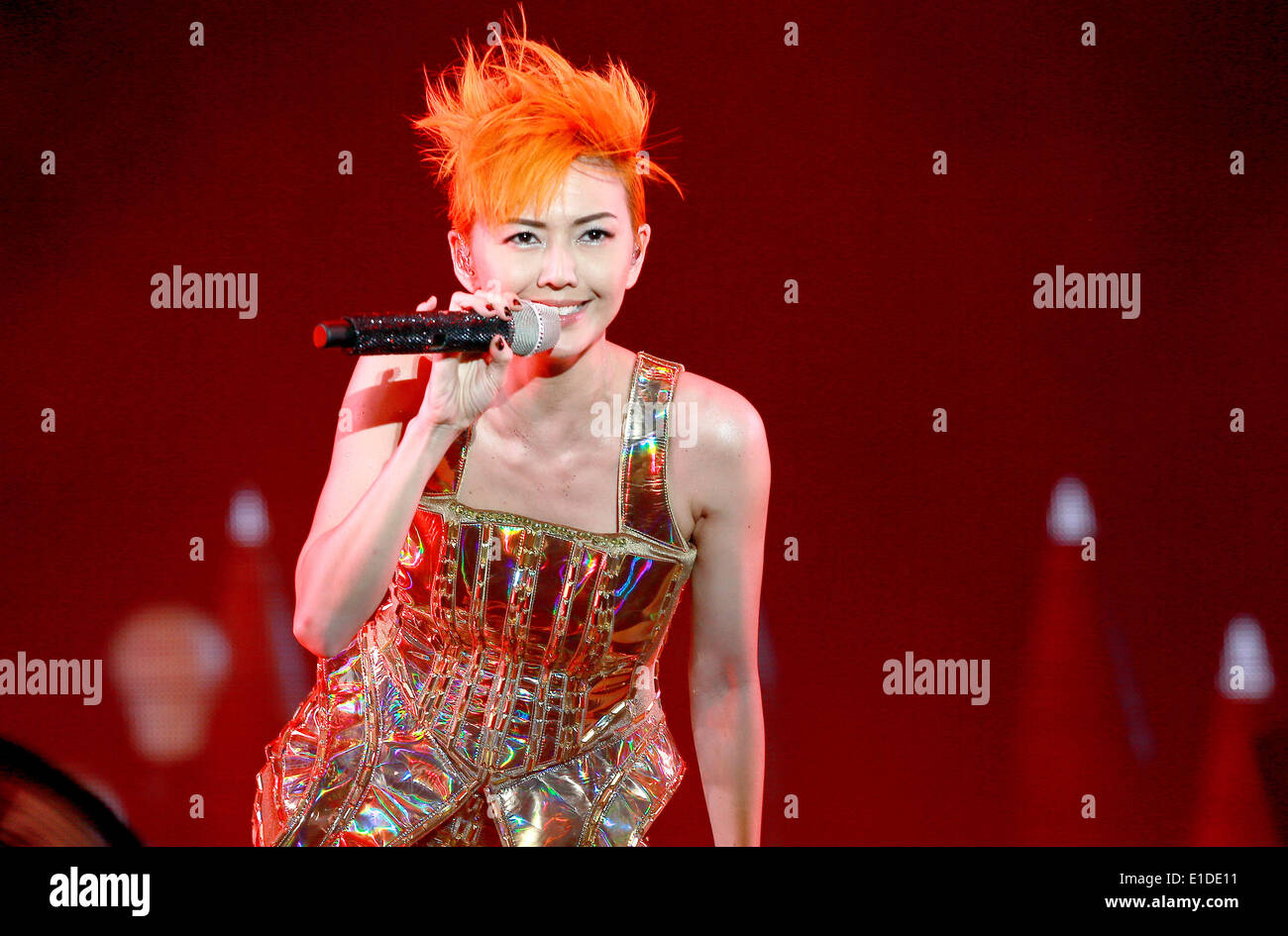 Tianjin, China. 31st May, 2014. Singaporean singer Stefanie Sun ...