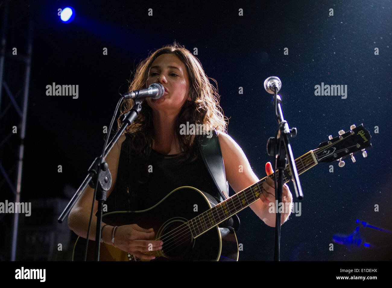 Turin, Italy - 2014:05:29 -Anna Wappel or "Anna F", the Austrian pop ...