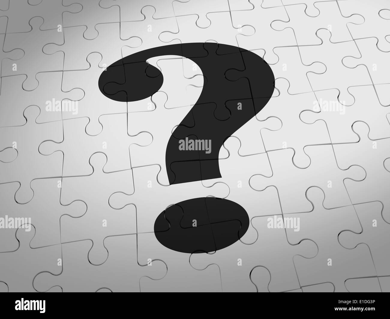 3d Jigsaw puzzle of a question mark symbol Stock Photo - Alamy