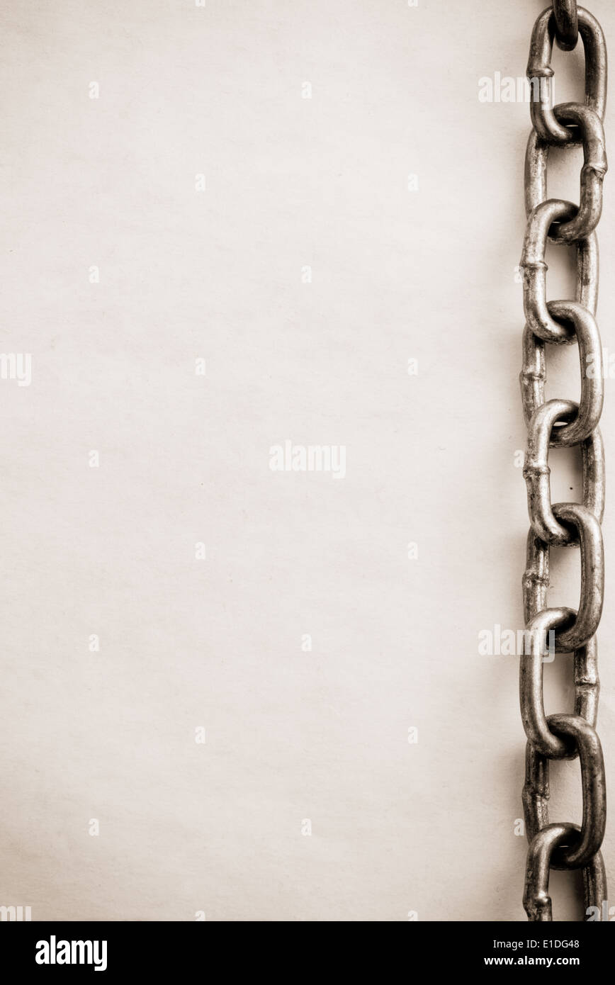 chain and old vintage ancient paper Stock Photo - Alamy