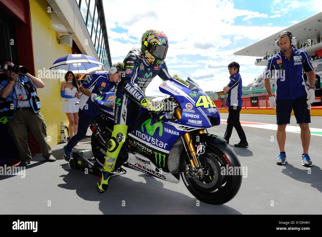 Mugello, Italy. 31st May, 2014. Valentino Rossi (Movistar Yamaha Team ...