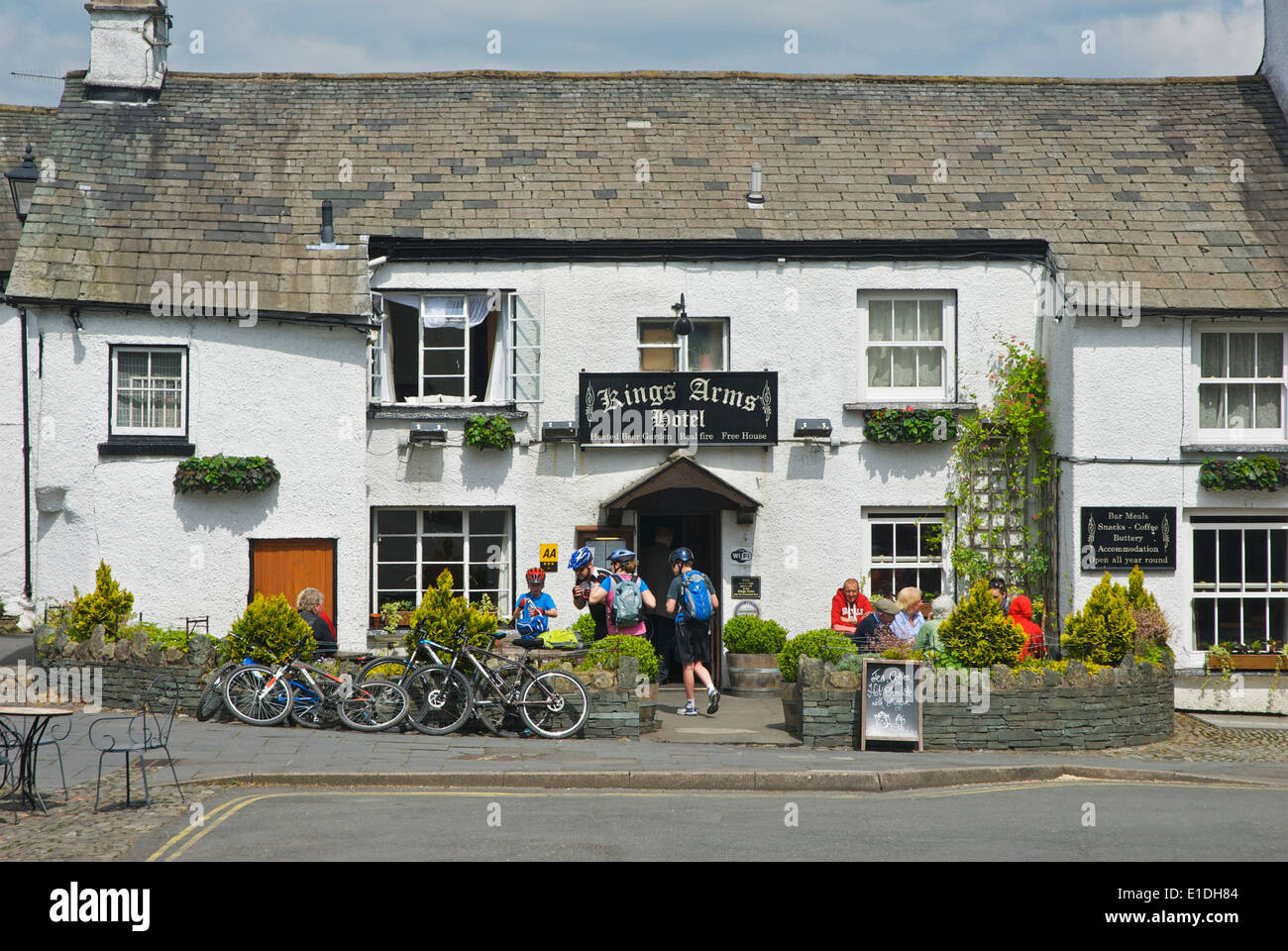 Kings Arms Hotel Hawkshead High Resolution Stock Photography and Images ...
