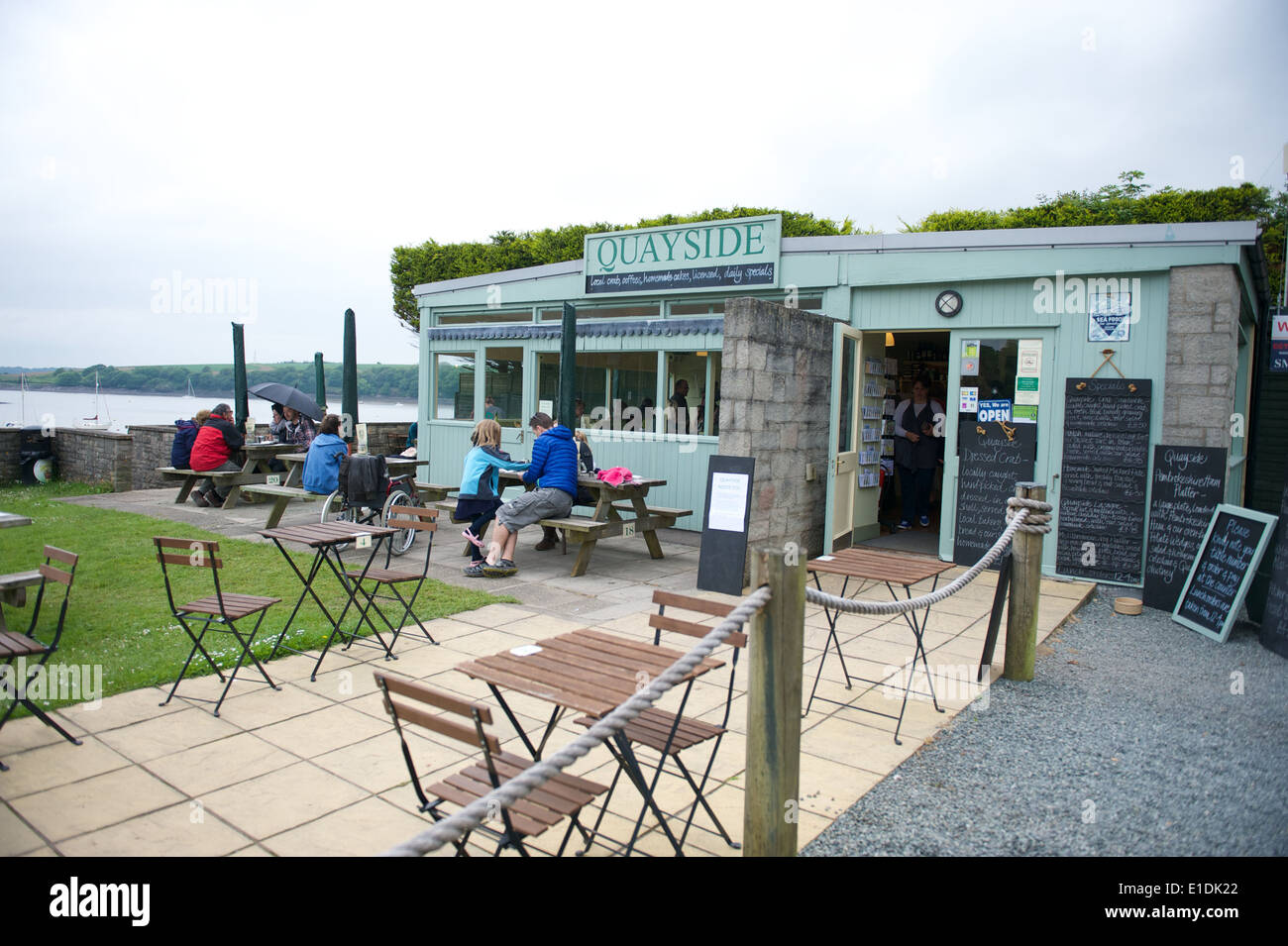 The Quayside cafe in pembrokeshire wales Stock Photo - Alamy