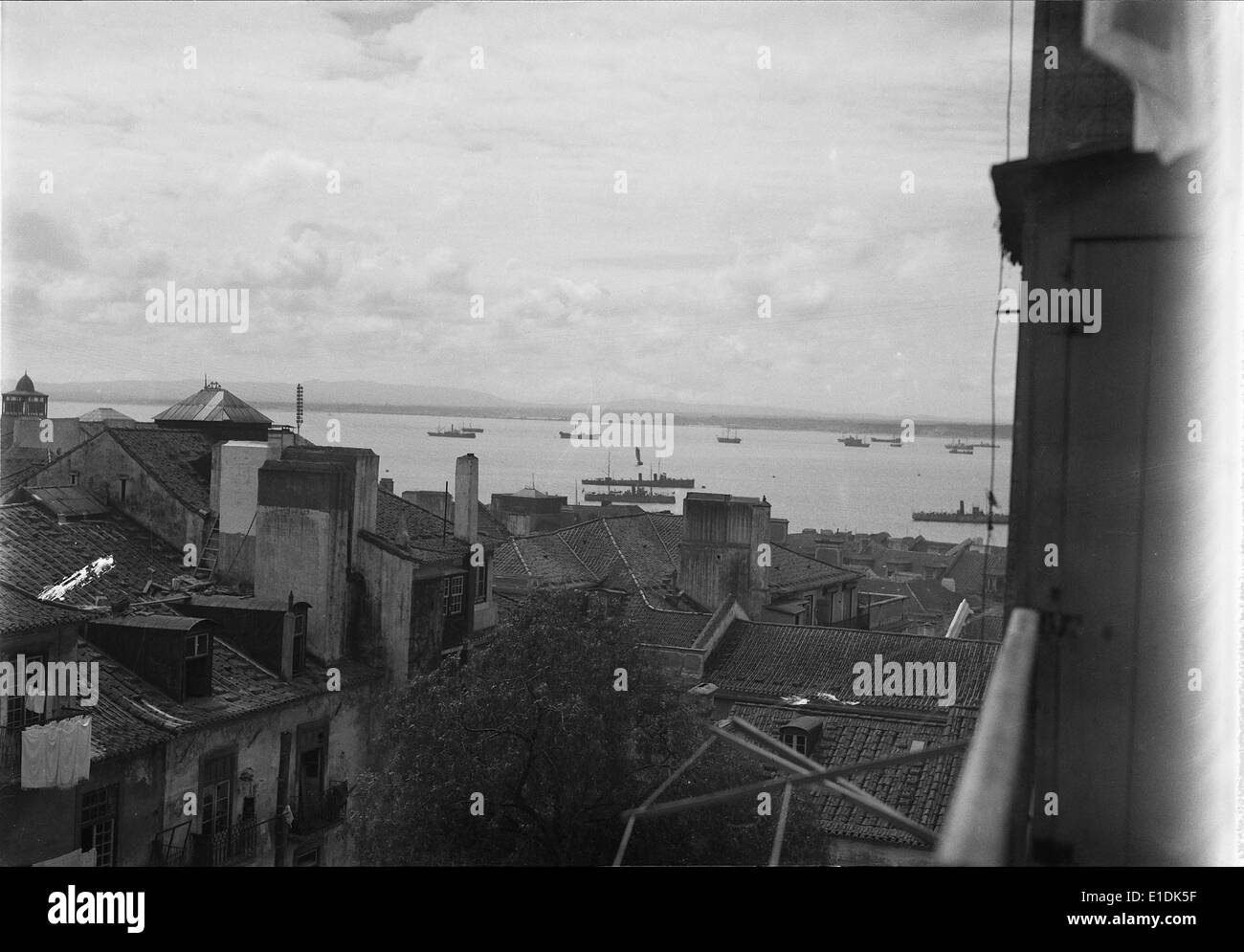 A panoramic view of Lisbon showcasing the city's historic architecture ...