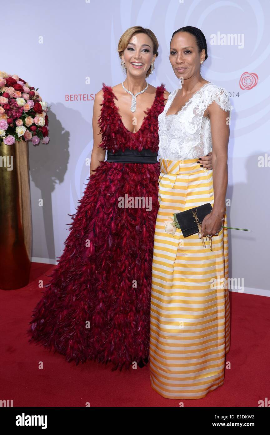 Berlin, Germany. 31st May, 2014. Verona Pooth (L) and Barbara Becker ...