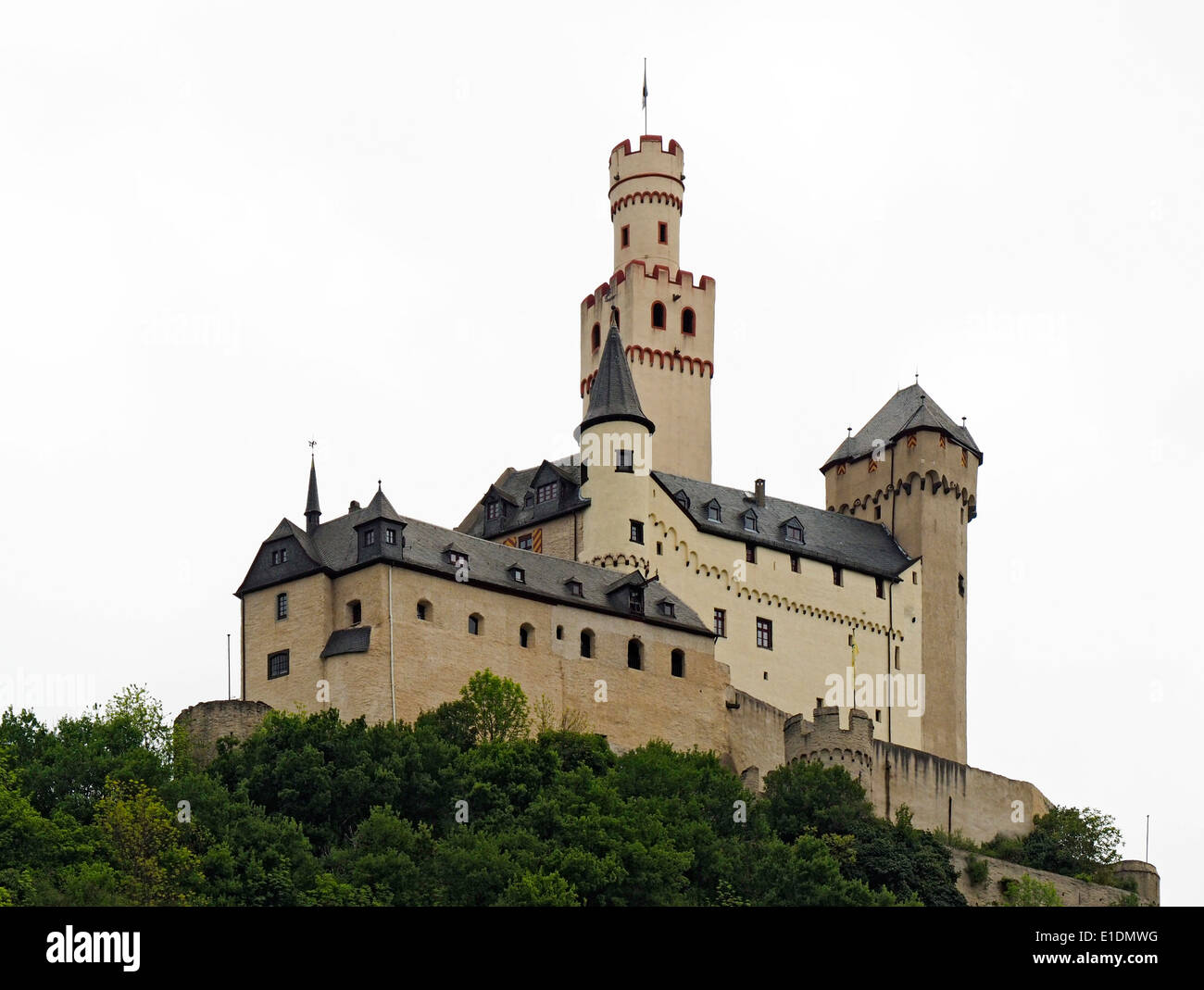Marksburg Castle Exterior Stock Photo - Alamy
