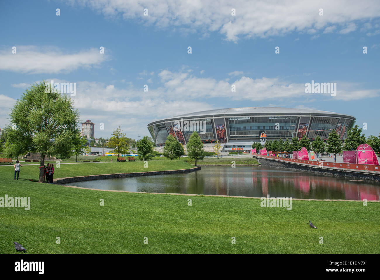 Donbass Arena or Donbas Arena stadium in Donetsk, Ukraine Stock Photo ...