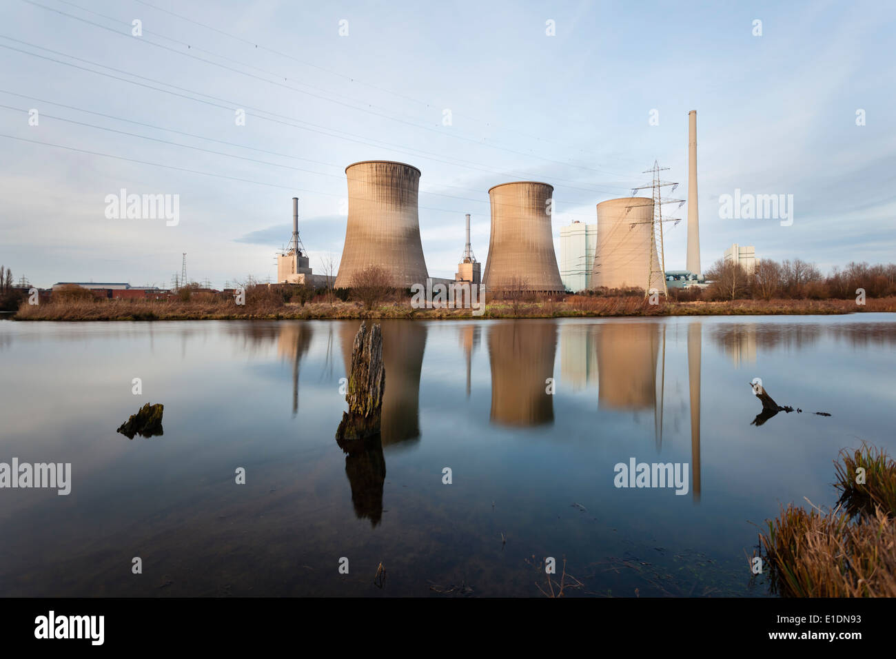 Coal power plant with trees hi-res stock photography and images - Alamy