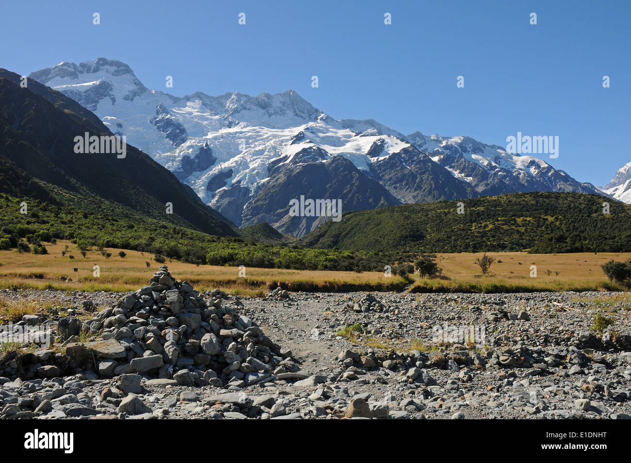 New Zealand Mount Cook Stock Photo - Alamy