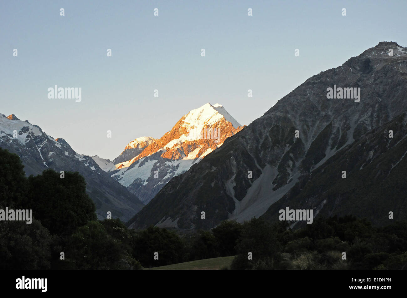 New Zealand Mount Cook Stock Photo - Alamy