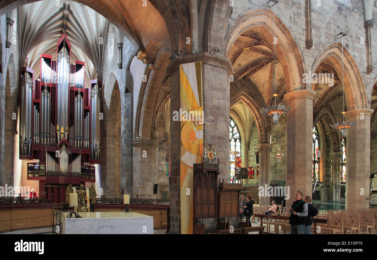 UK, Scotland, Edinburgh, St Giles' Cathedral, interior Stock Photo - Alamy