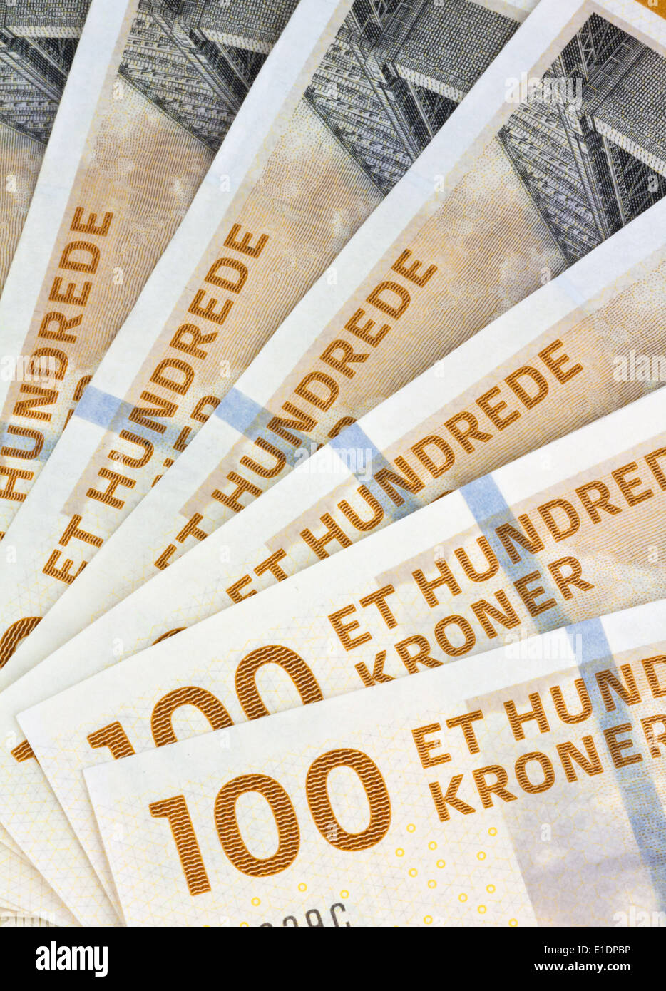 Danish kroner. Currency from Denmark in Europe Stock Photo - Alamy