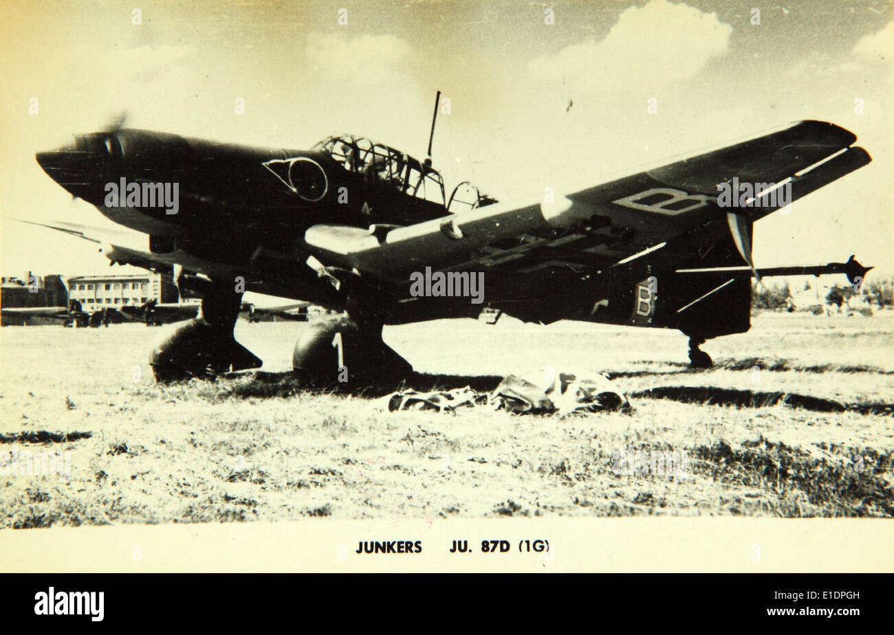 The Junkers Ju.87, also known as the Stuka, was a German dive bomber used extensively during ...