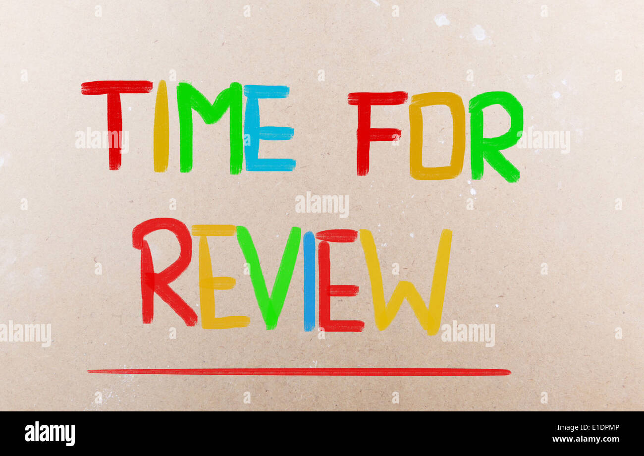 Time For Review Concept Stock Photo - Alamy