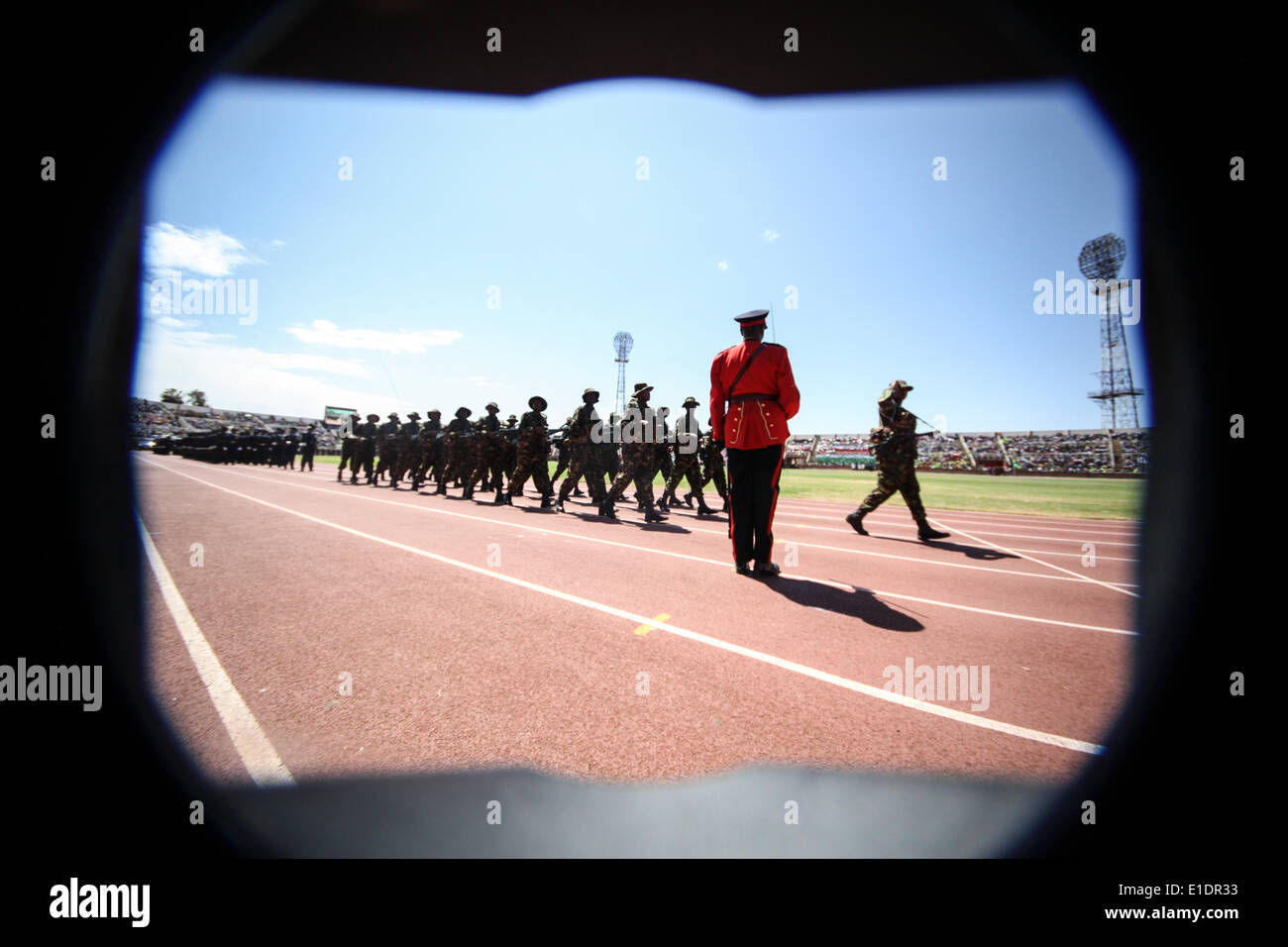 Nairobi, Kenya. 01st June, 2014. Kenyan military officers participate ...