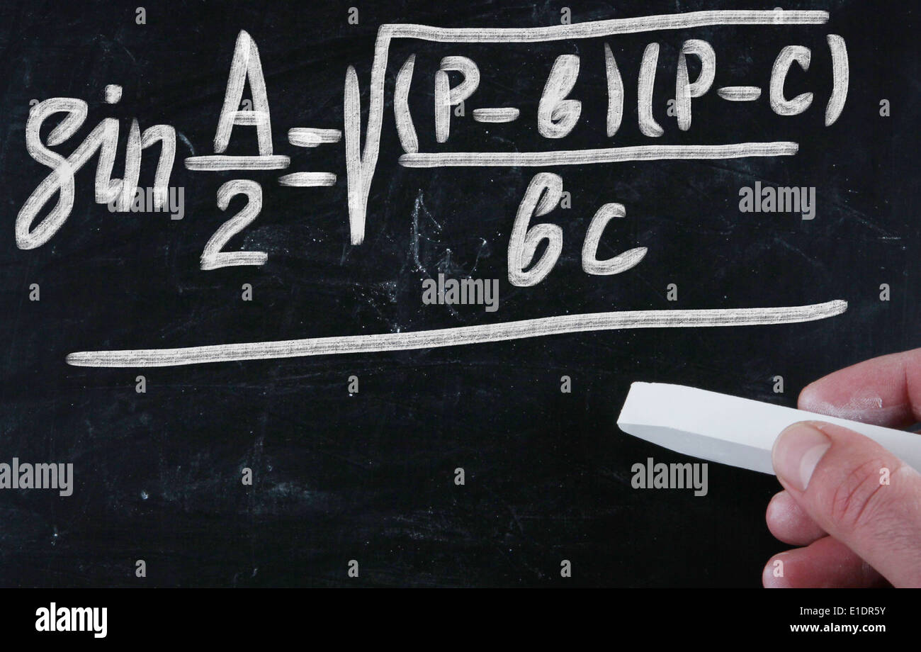 Complicated math equations on blackboard hi-res stock photography and ...