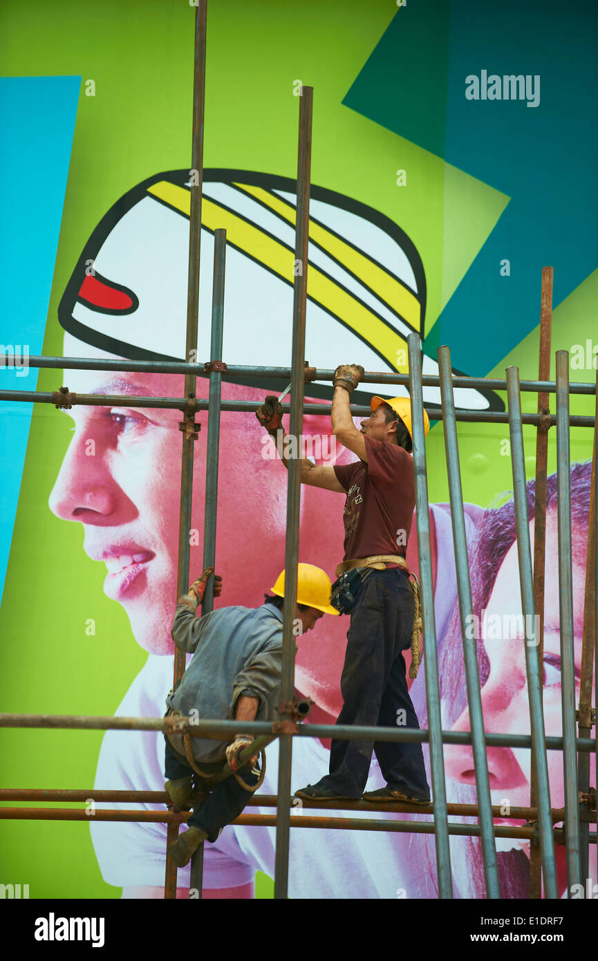 China, Beijing, men at work Stock Photo - Alamy