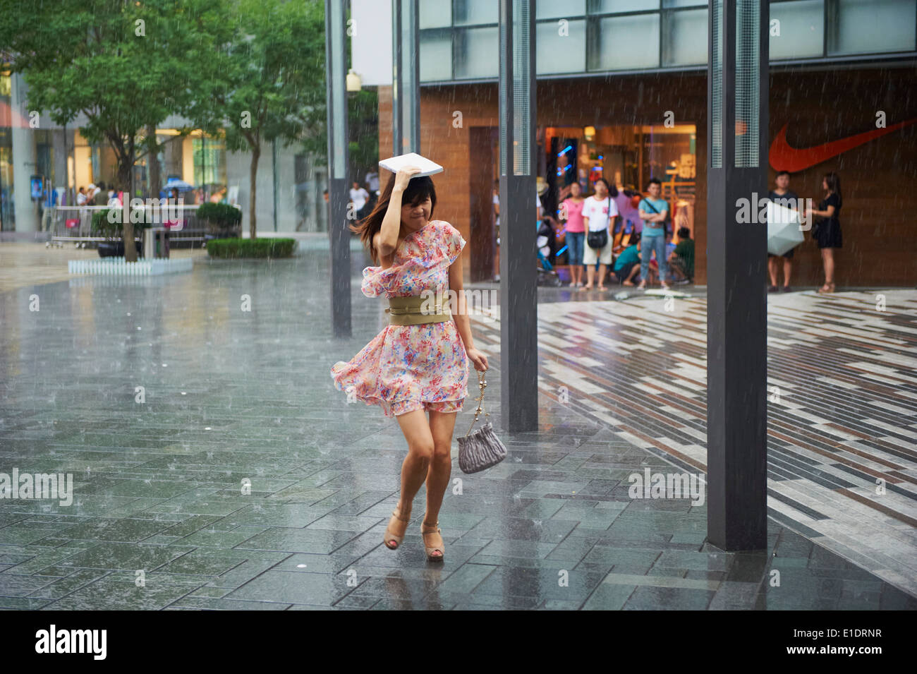 Raining china hi-res stock photography and images - Alamy