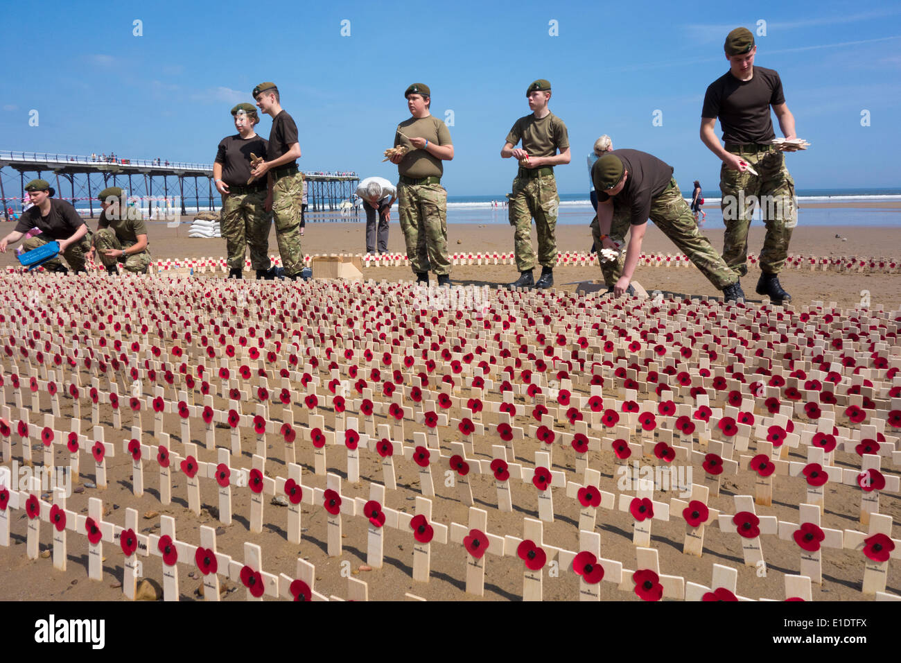 First World War Centenary Commemoration Day at Saltburn on the north ...