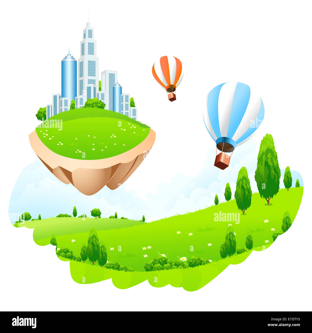 Modern architecture building flying Cut Out Stock Images & Pictures - Alamy