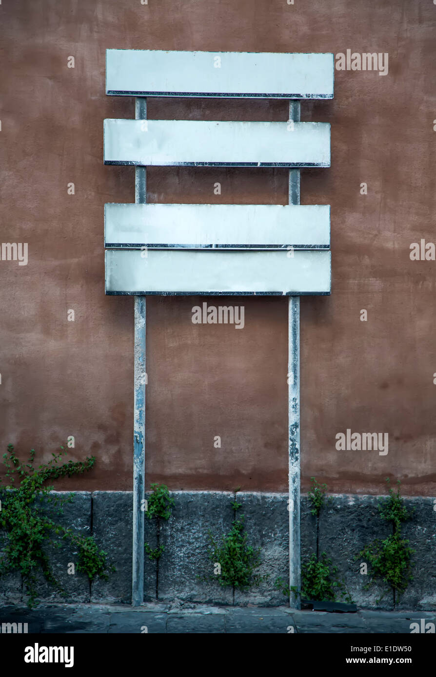 Empty street signs Stock Photo - Alamy