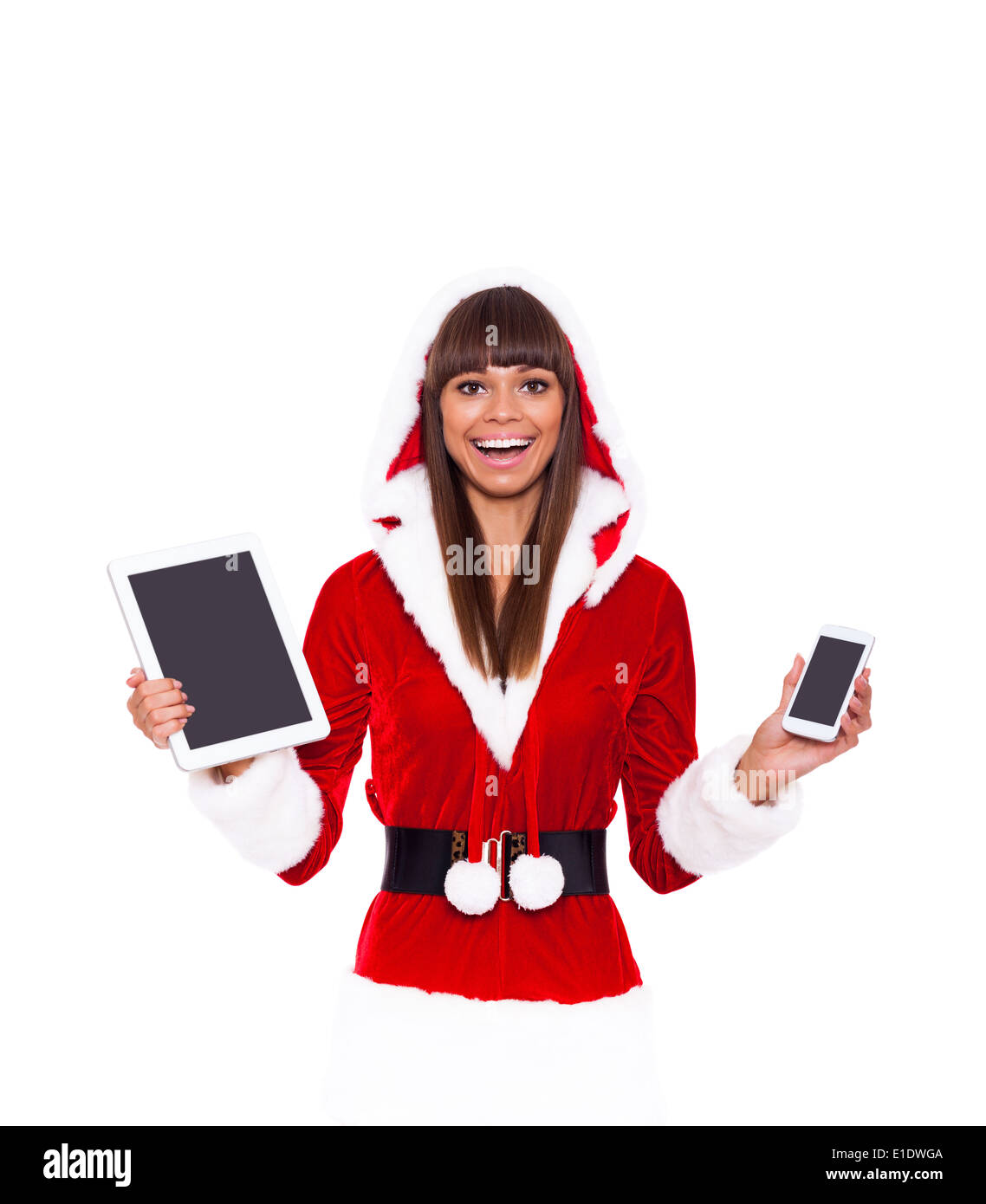 Santa claus computer call hi-res stock photography and images - Alamy