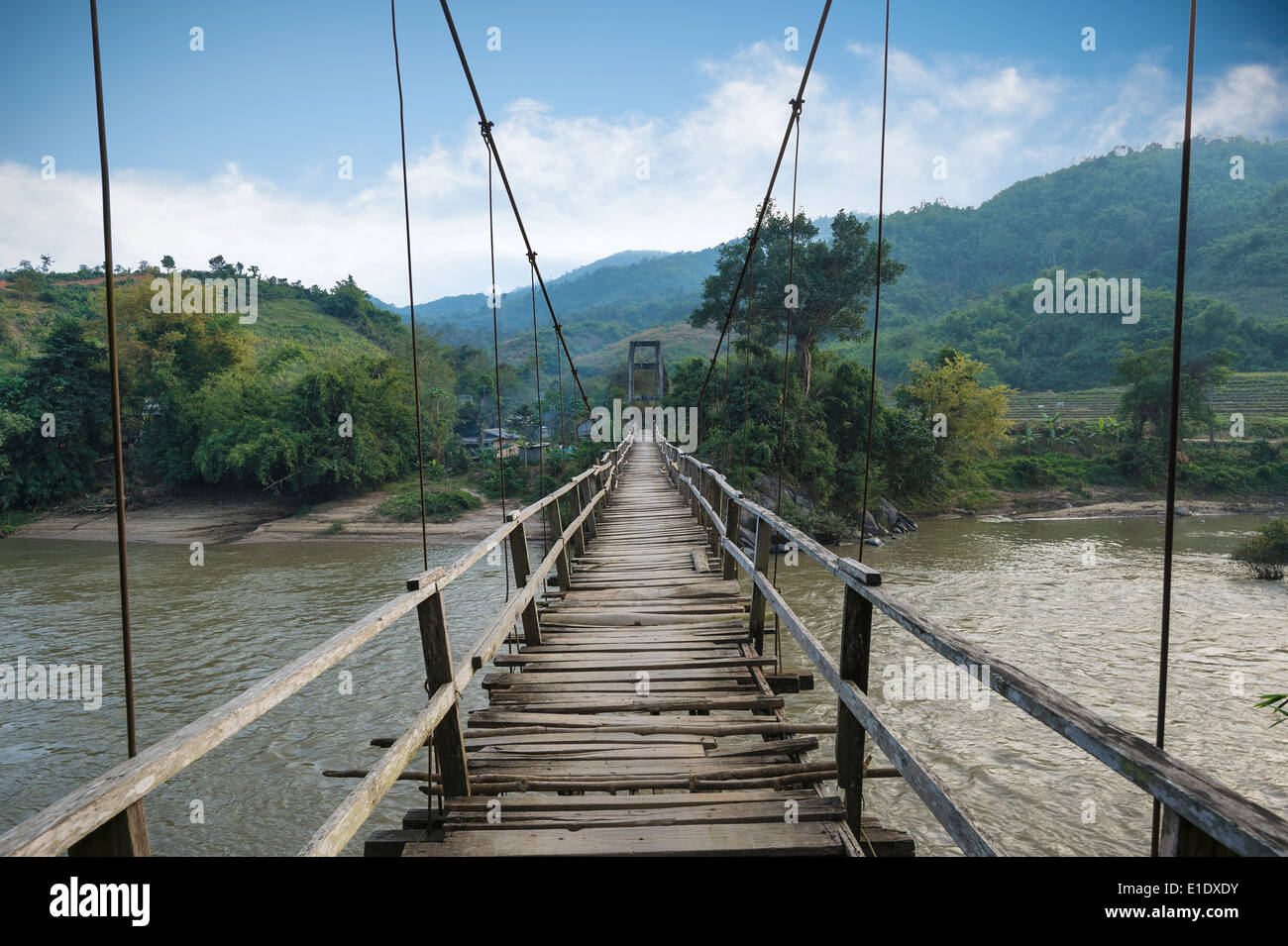 Beautiful wooden bridge on hi-res stock photography and images - Alamy
